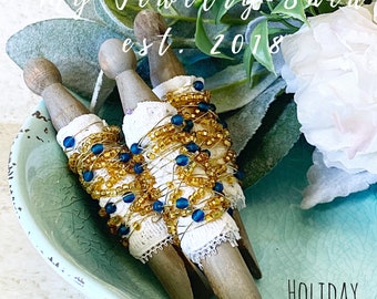 Shabby Chic Lace Clothes Pins, Vintage Style Handmade Ornaments, Wood ...