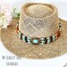 Natural Shell Beaded Hat Band, Hat Jewelry, Hat Decor, Beach Hat Band ...