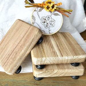 Square Wood Riser, Candle Stand, Kitchen Riser, Display Pedestal ...