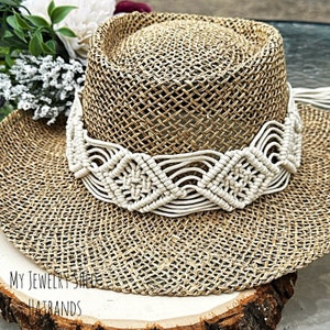 Macrame Hatband, Boho Hatband, Cowgirl Hatband, Macrame Hat Wrap ...
