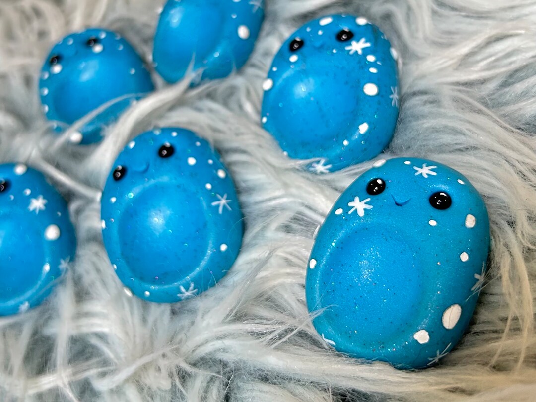 Blue Jack Frost Snowy Worry Stone Anxiety Relief, Mental Health, Fidget ...