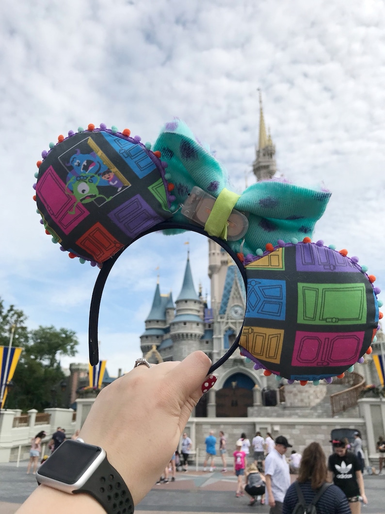 Monsters Inc Disney-inspired Light up Mickey Ears - Etsy