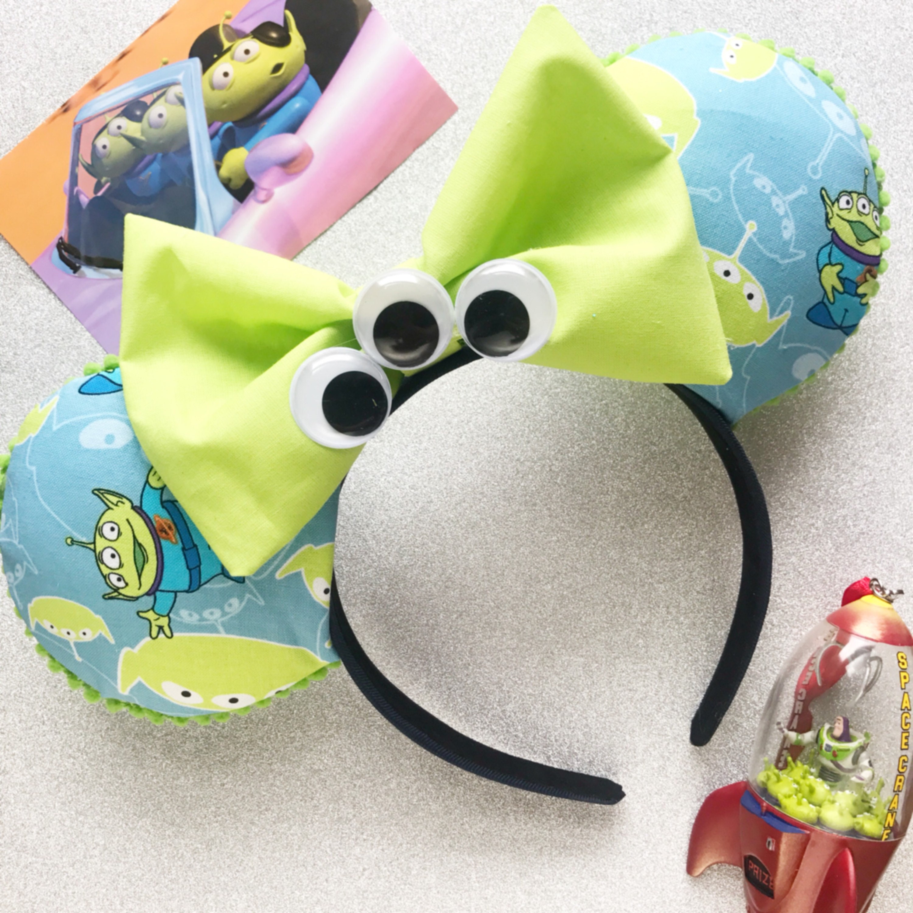 Green Alien Disney-inspired Mickey Ears | Etsy