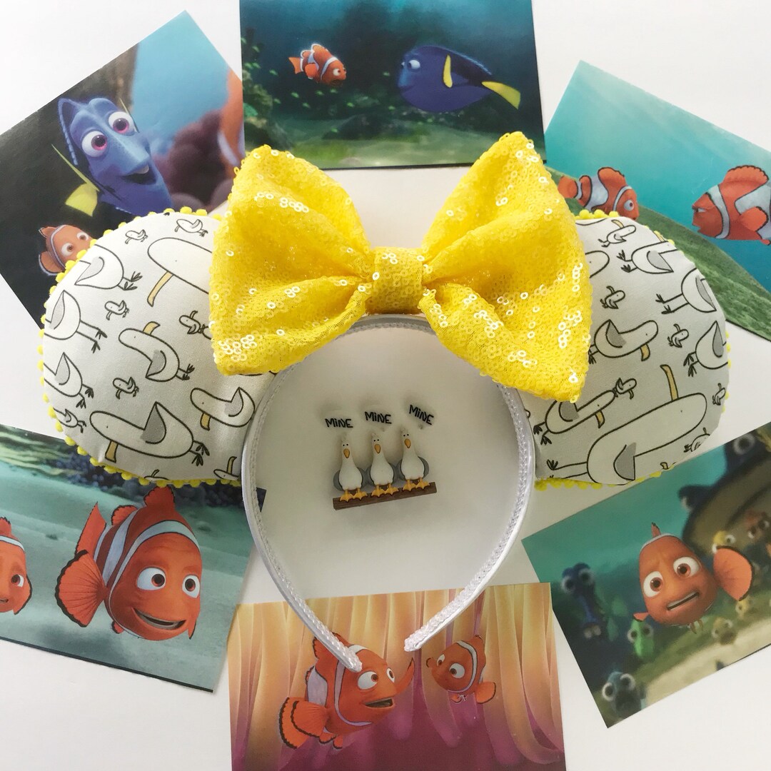 Seagull Finding Nemo Disney-inspired Mickey Ears - Etsy