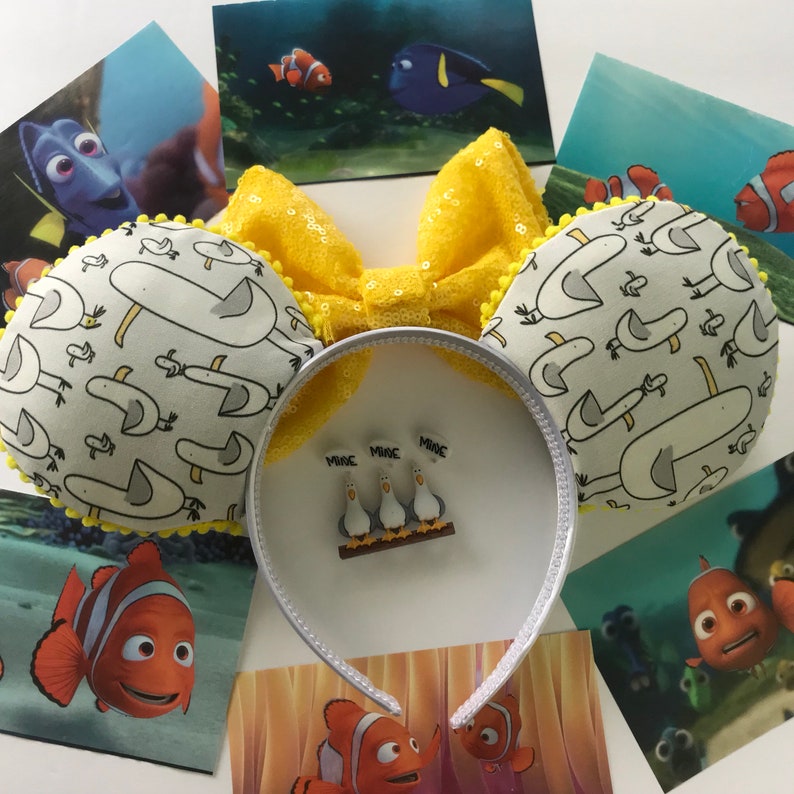 Seagull Finding Nemo Disney-inspired Mickey Ears - Etsy