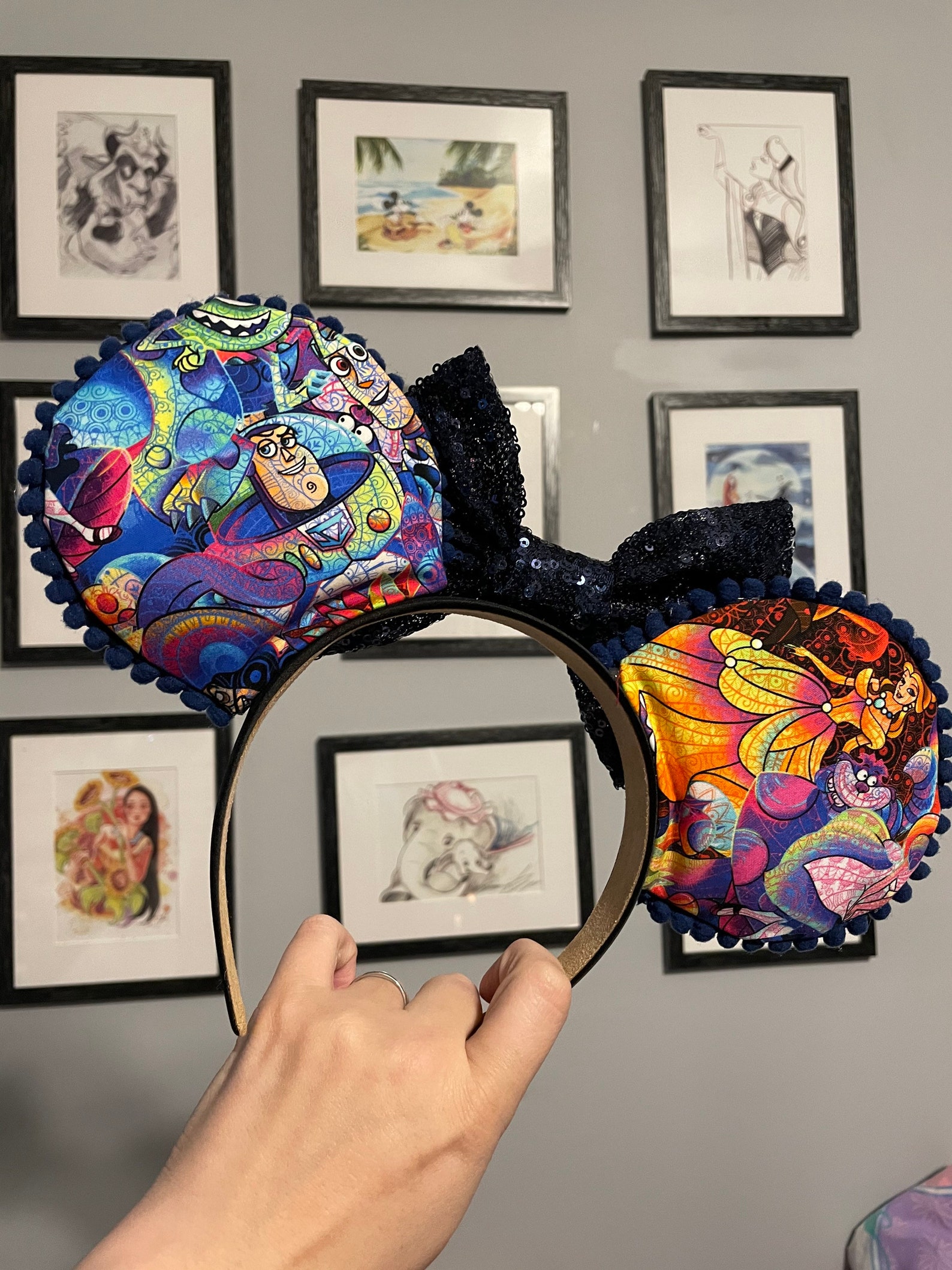 Kaleidoscope Disney-inspired Mickey Ears - Etsy