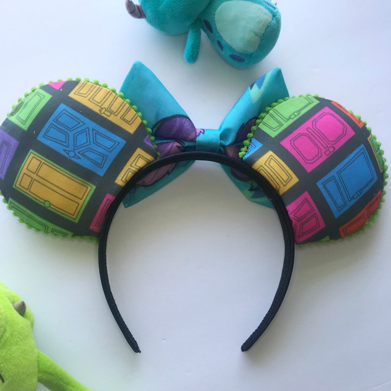 Monsters inc Disney-inspired light up Mickey Ears | Etsy