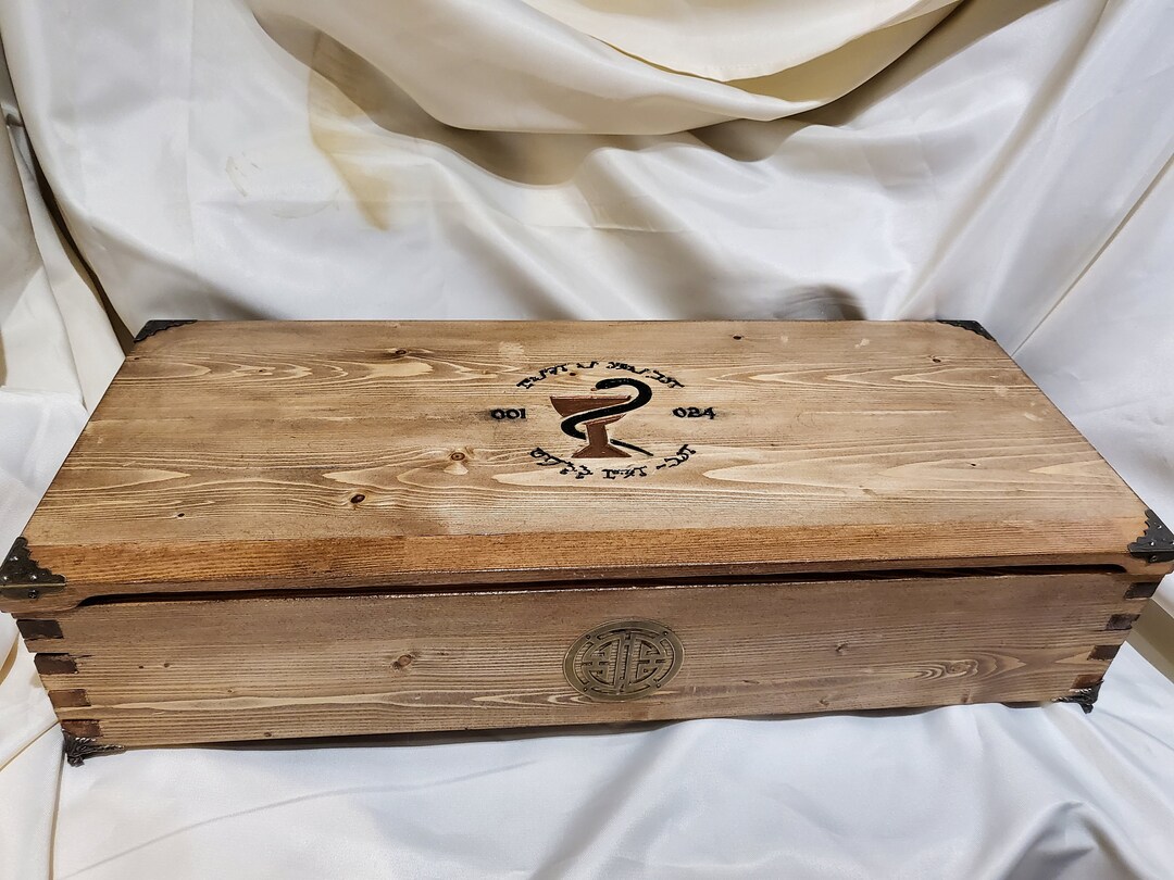 D&D Dungeon Master and Player Dice Casket 24 Dice Sets Handmade Wood ...