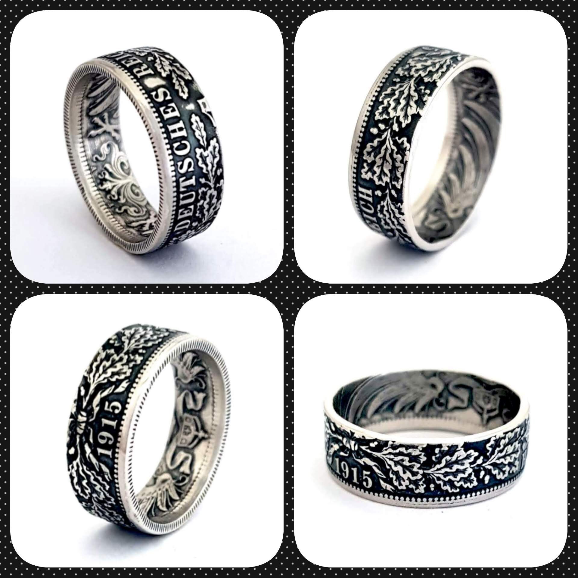 German Empire 1 Mark Coin Ring 1891 1916 - Etsy UK