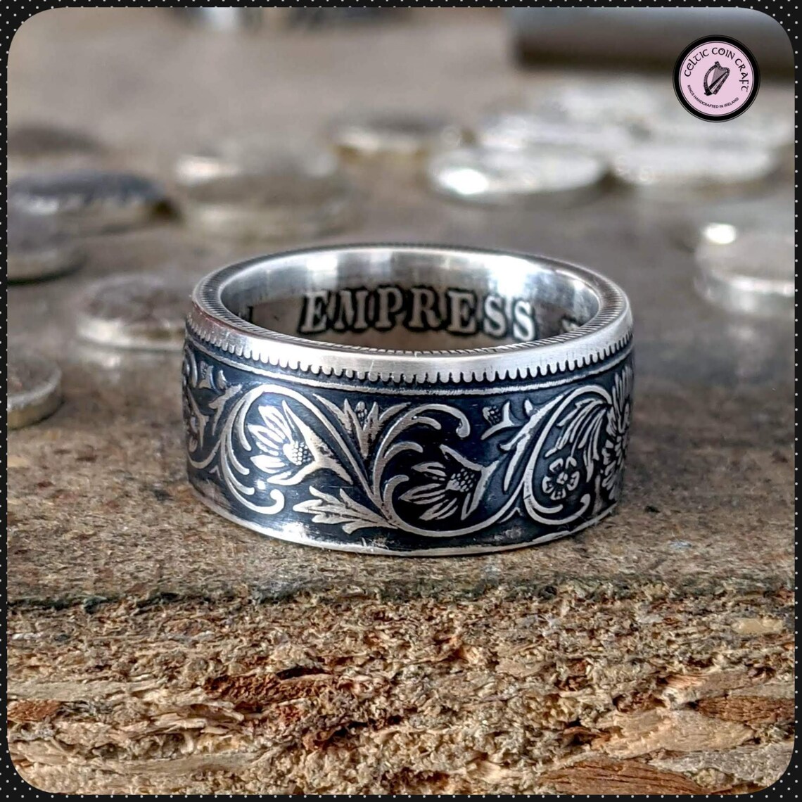 Victorian Silver Rupee Coin Ring - Etsy