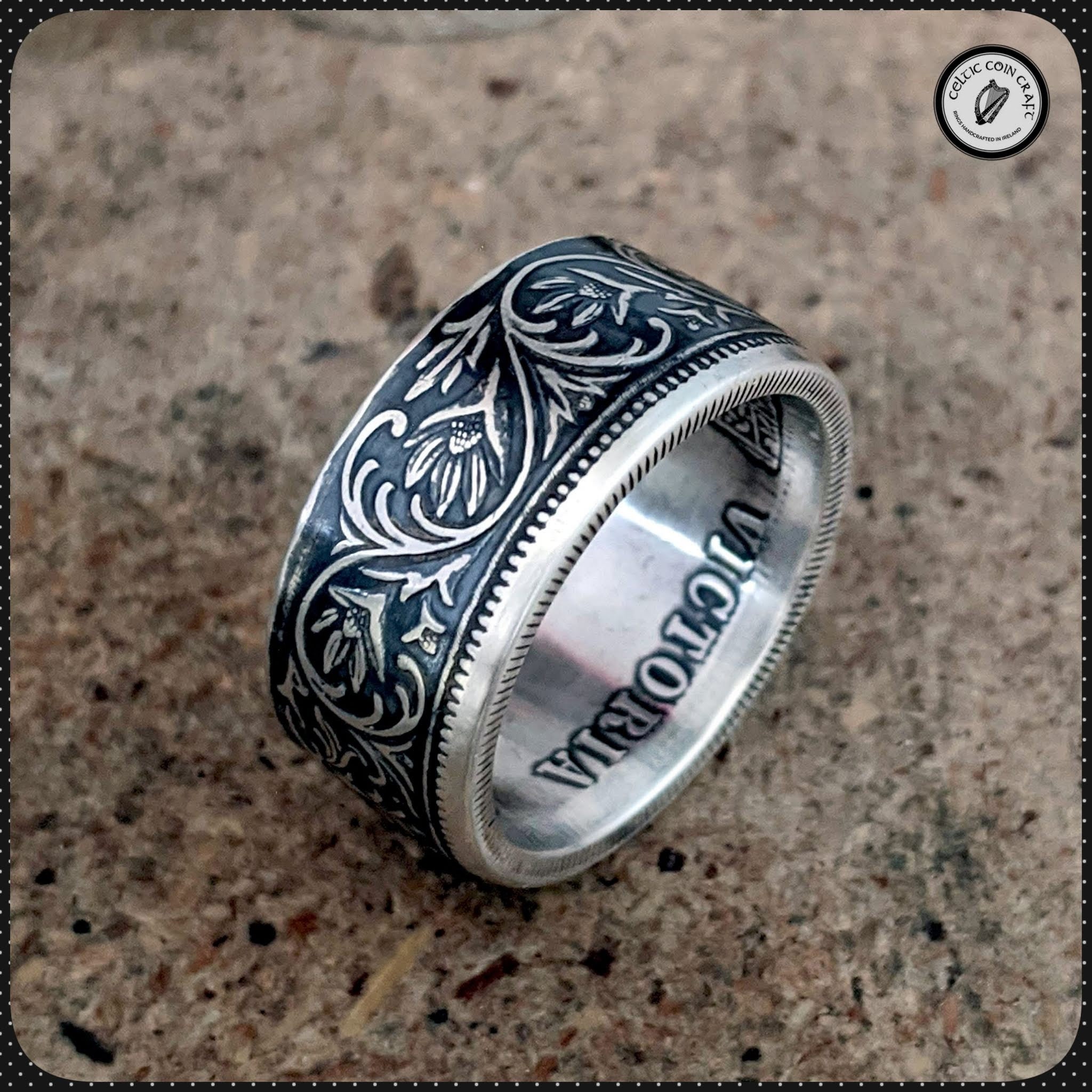 Victorian Silver Rupee Coin Ring - Etsy