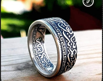 Victorian Silver Rupee Coin Ring | Etsy