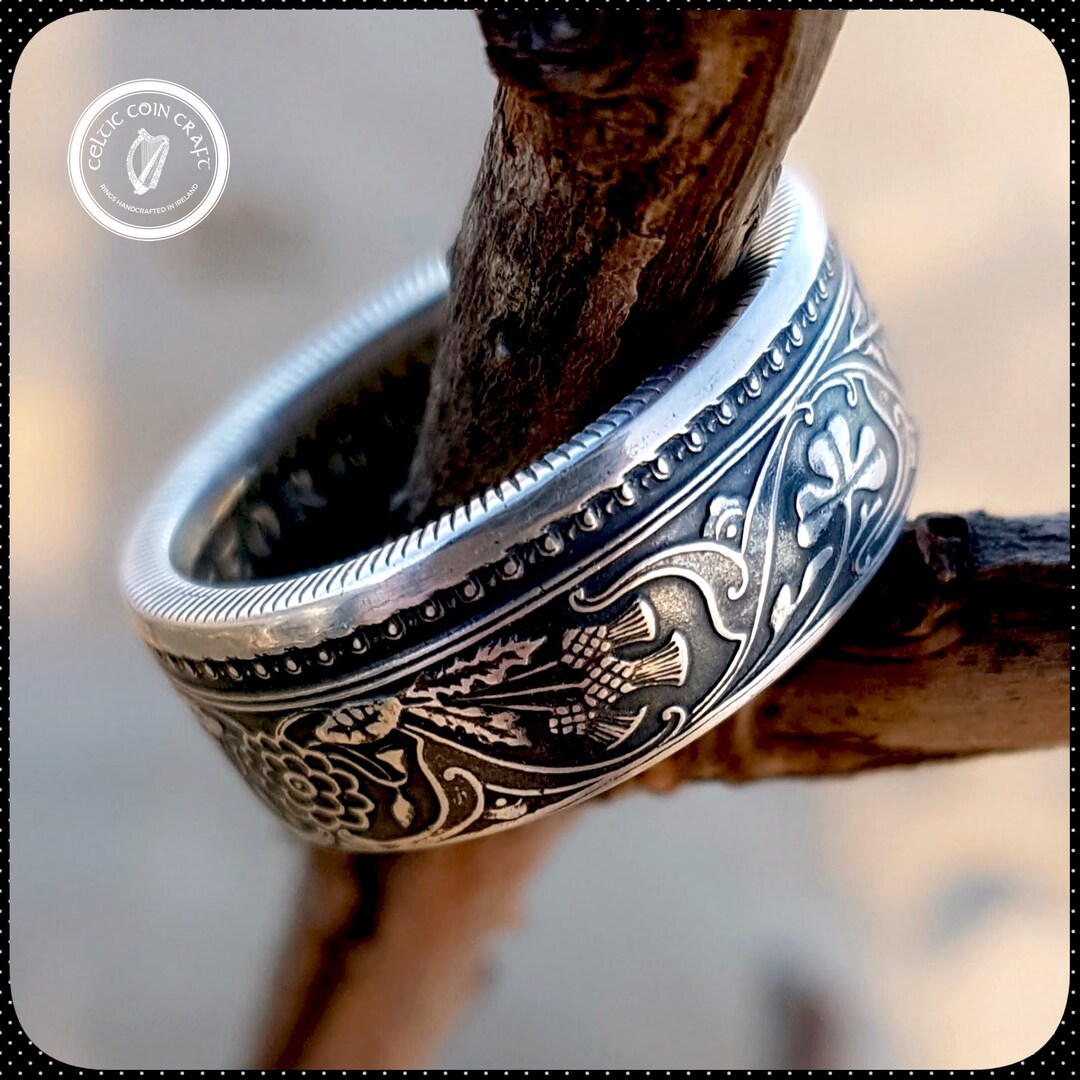 Indian Rupee Silver Coin Ring - Etsy