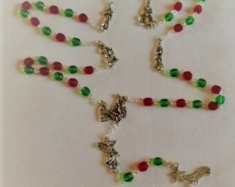 Christmas rosary | Etsy