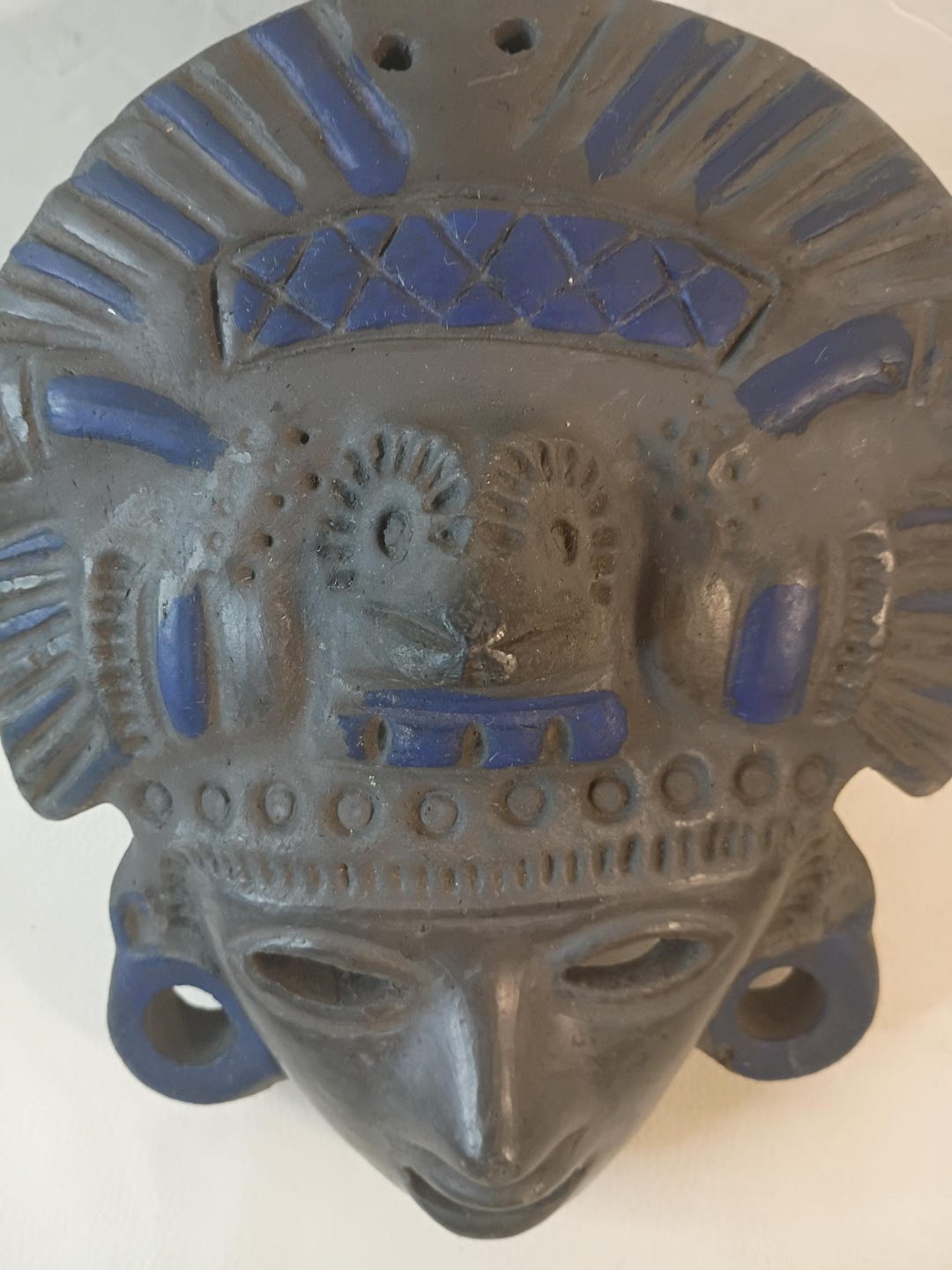 Aztec Eagle Warrior Clay Mask Wall Home Decor 8.5" X 8" - Etsy