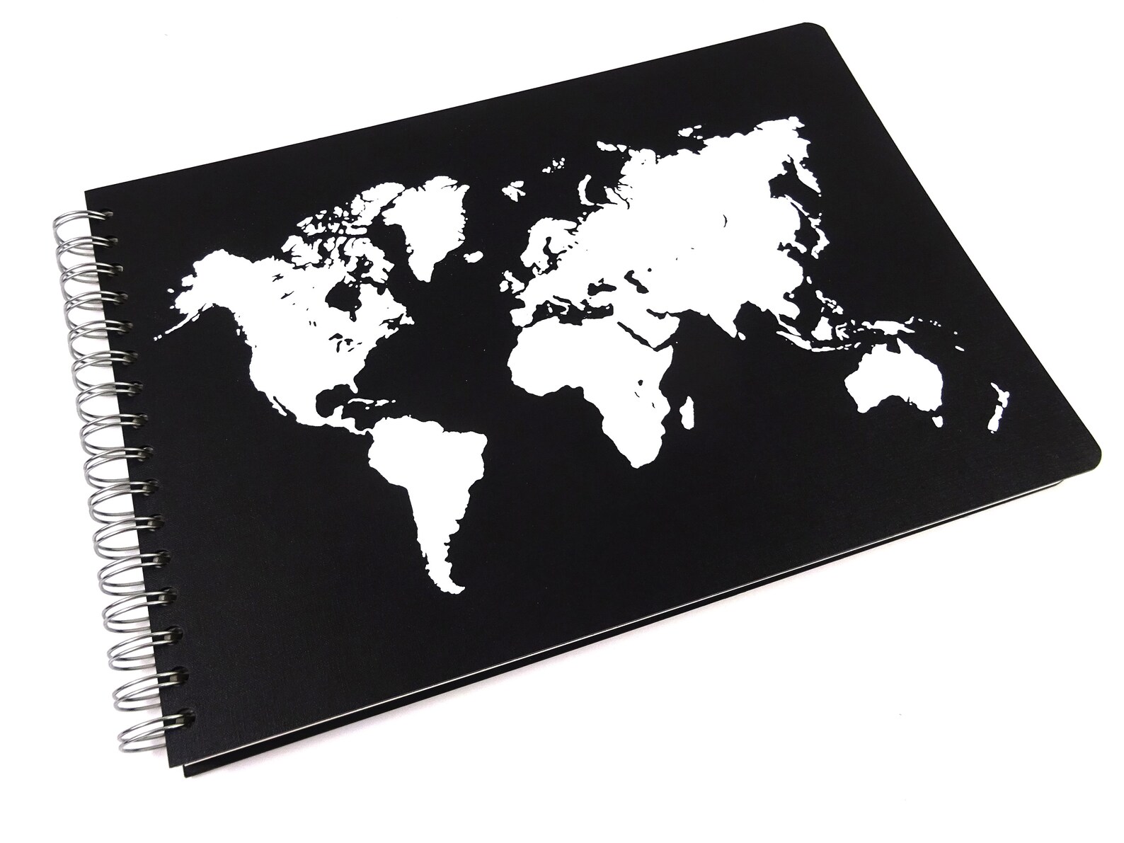 World Map Scrapbook Photo Album Black Hardboard Covers A4 - Etsy UK