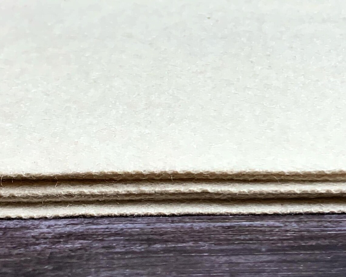 X5 Felts Premium Paper Making, Wool, A5 A6 Sized Sheets, Couching ...
