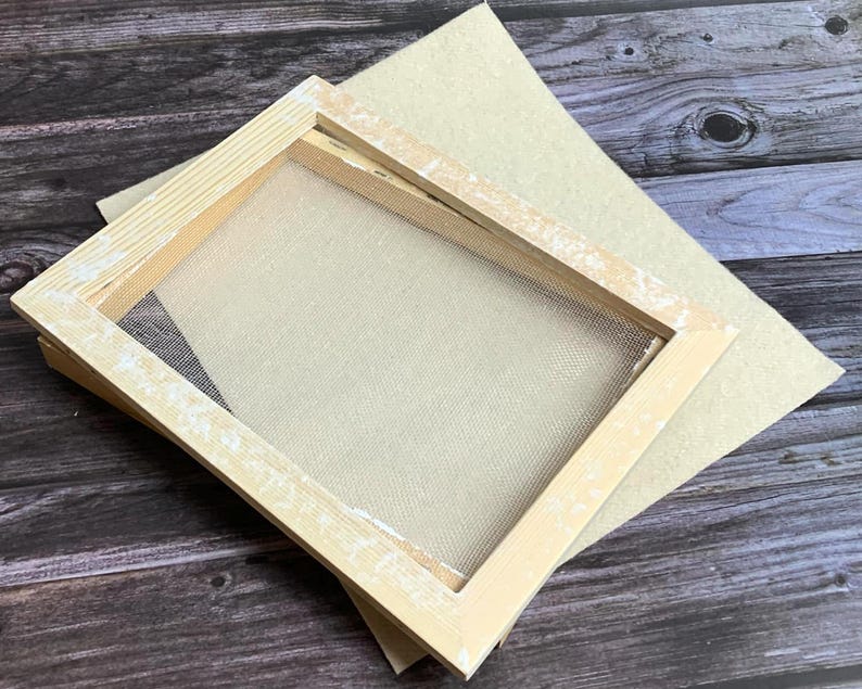 X5 Felts Premium Paper Making, Wool, A5 A6 Sized Sheets, Couching ...