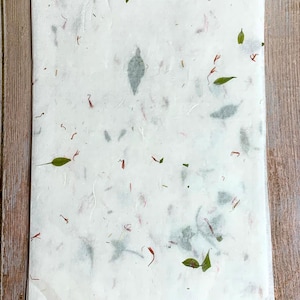 X10 A4 Recycled Tea Leaf Paper Sheets, Handmade Flower Pressed, Book ...