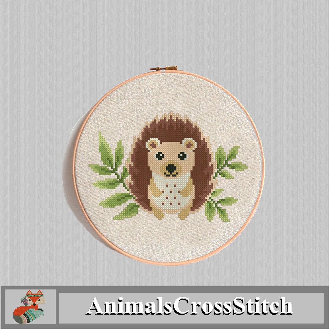 Forest animals cross stitch Baby pattern set of 6 PDF Funny | Etsy