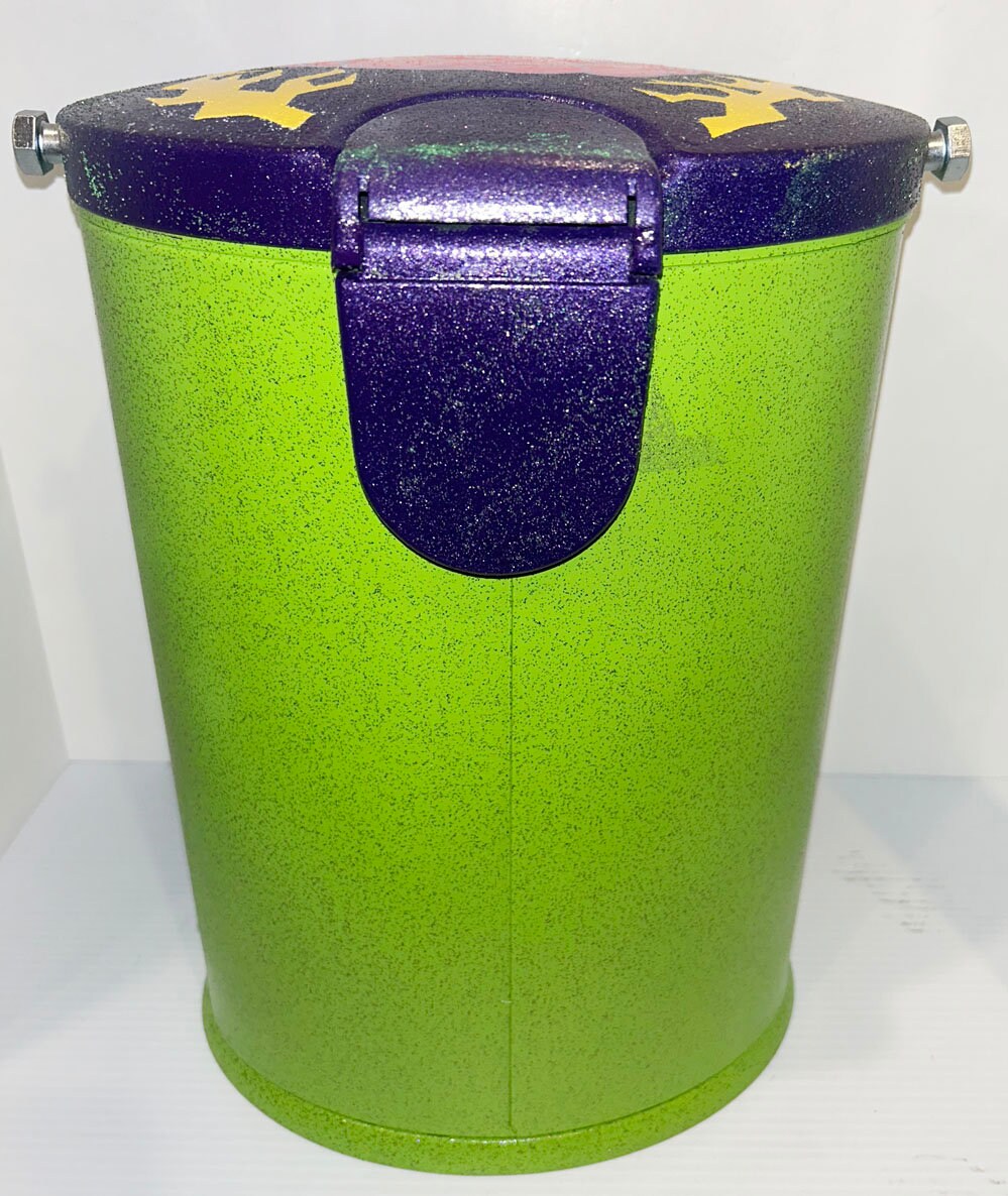 Custom 1.3 Gallon Frankenstein Monster Kustom Low Brow Painted Trash ...