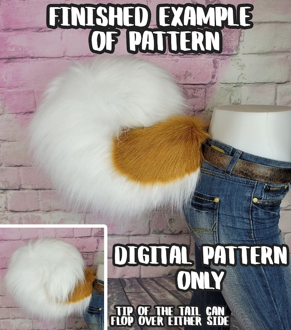 PDF Pattern Download Fursuit 4 Finger Puffy Handpaws, Furry Paws ...