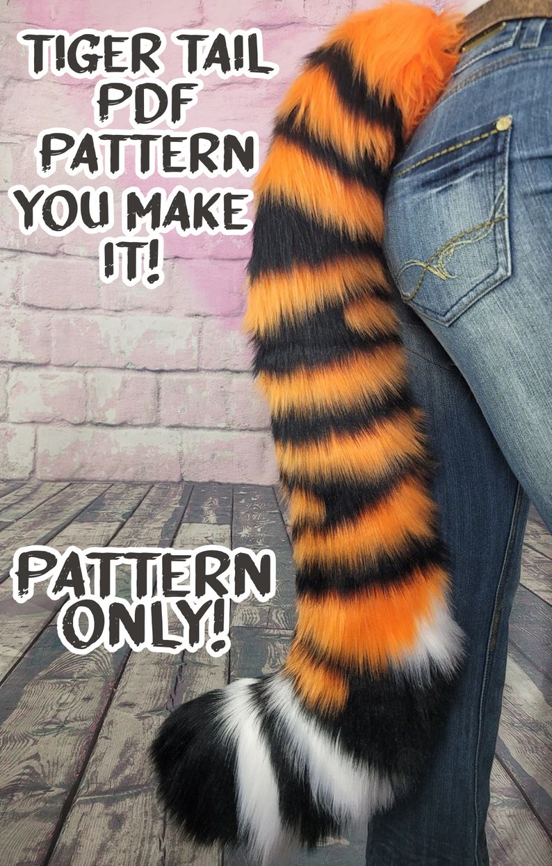 DIY Tiger Tail Bundle- PDF Pattern - Etsy