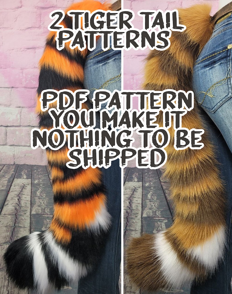 DIY Tiger Tail Bundle- PDF Pattern - Etsy