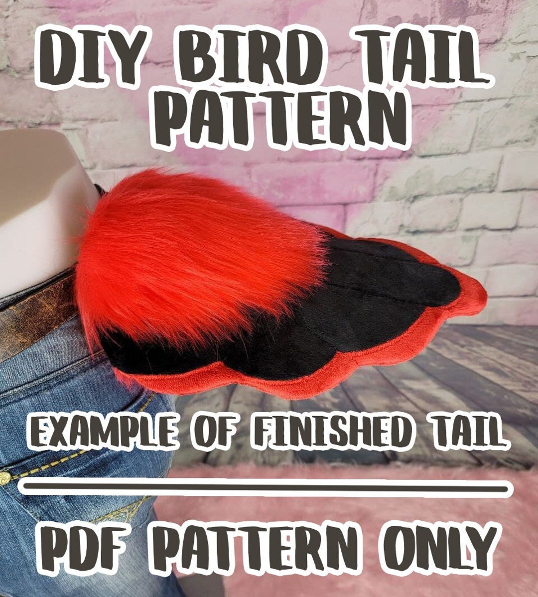 DIY Bird Tail - PDF Pattern - Etsy