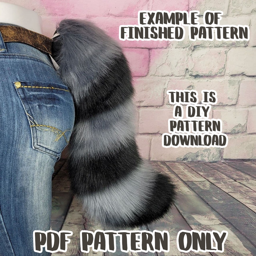 DIY Raccoon Tail - PDF Pattern - Etsy