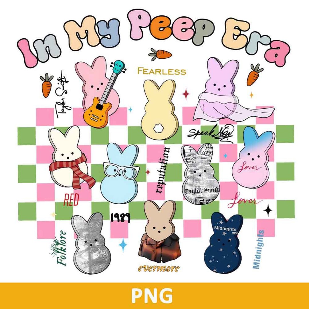 In My Peeps Era PNG, Easter Png, Bunny Png, Easter Day Png - Etsy