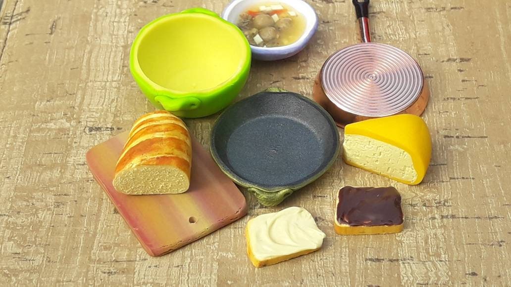 Polymer Clay Dinner Food Big Set for Plays With Dolls and Doll House ...