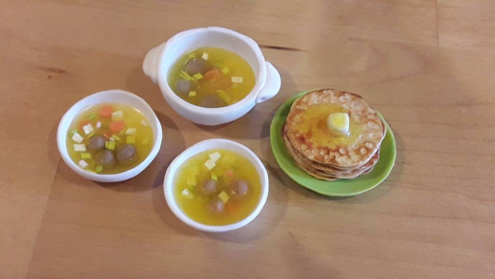 Polymer Clay Dinner Food Set variant B for Plays With Dolls and Doll ...