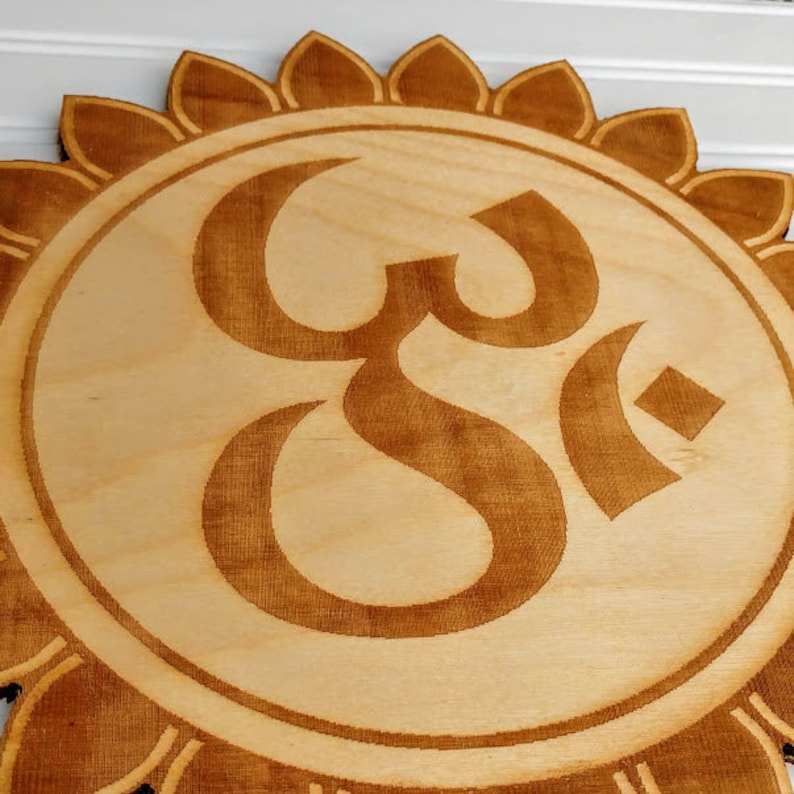 Ohm Sign | Laser CUT & Laser ENGRAVED Sunflower Ohm | Laser Engraved ...