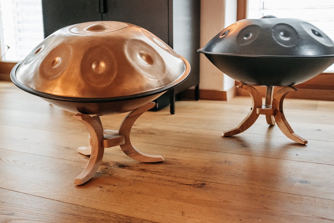 Handpan Stand for the Floor Made of Oak, Handpan, Tongue Drum Stand ...