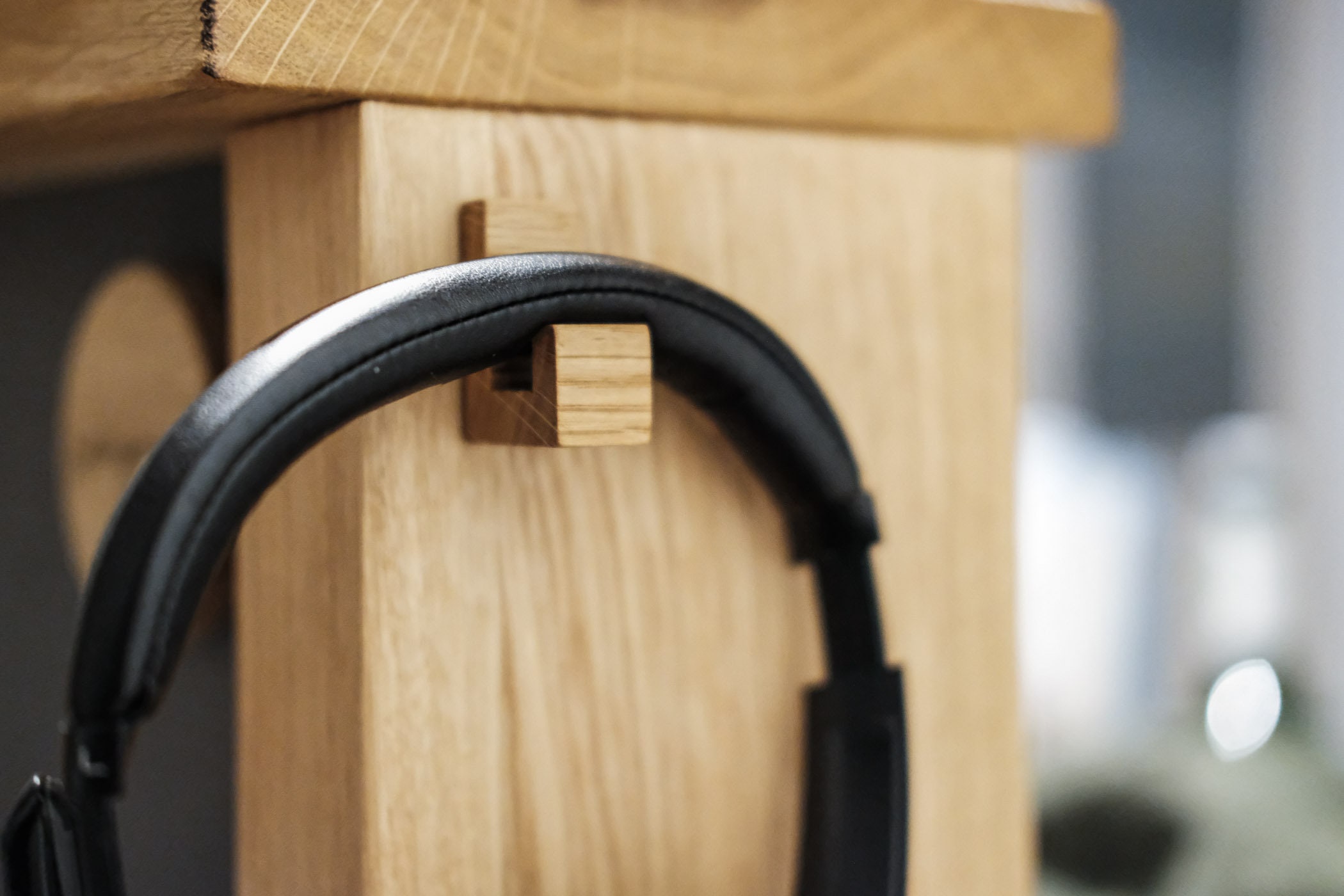 Small Adhesive Hooks Wood Wall Hooks Made of Oak, Without Drilling ...