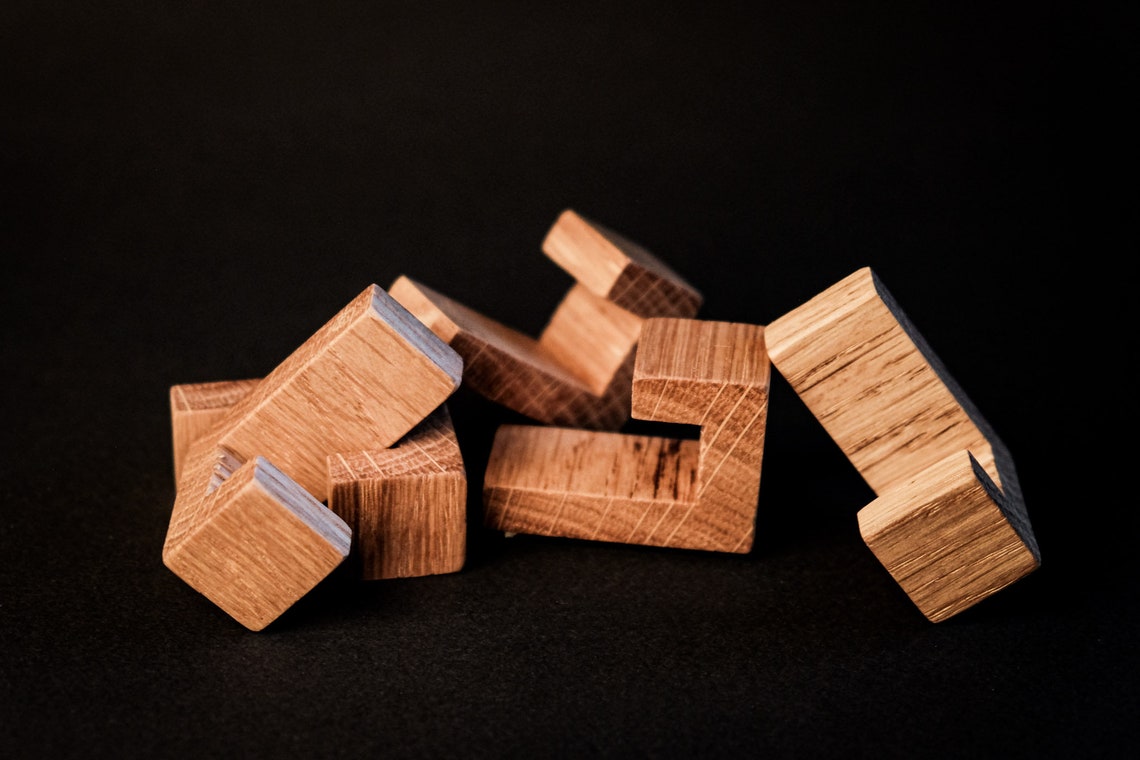 Small Adhesive Hooks Wood Wall Hooks Made of Oak, Without Drilling ...