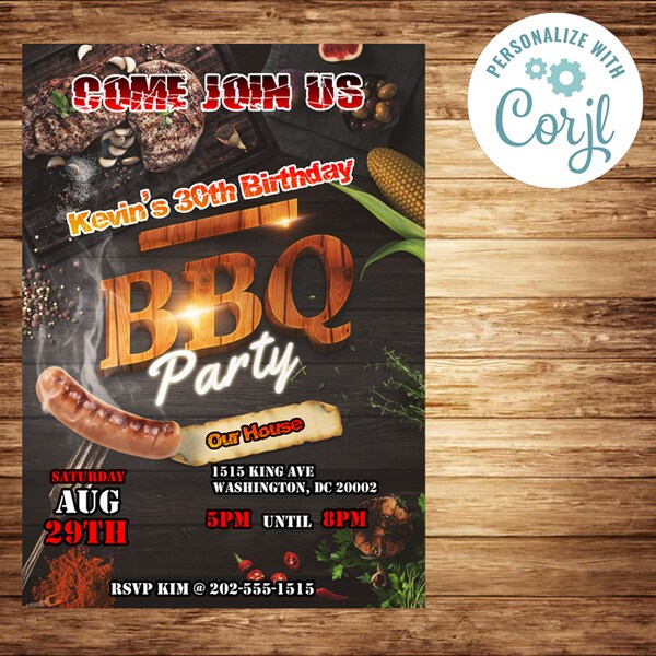 Cookout Invitation - Etsy