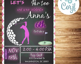 Hole-in One Bundle Girl Golf Birthday Party Package - Etsy