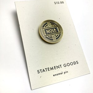NOLA Circle Enamel Pin, New Orleans - Etsy