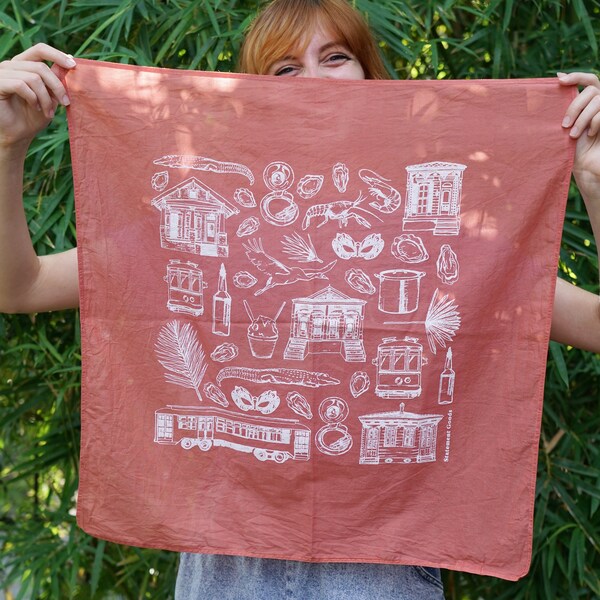 Screen Print Bandana - Etsy