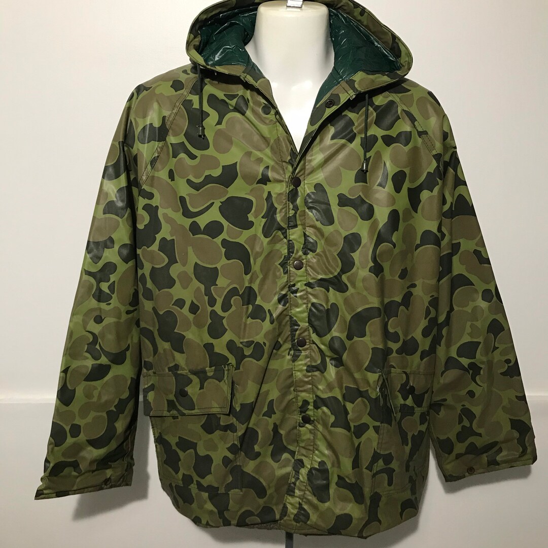 Vintage Camo Hunting Raincoat XL - Etsy