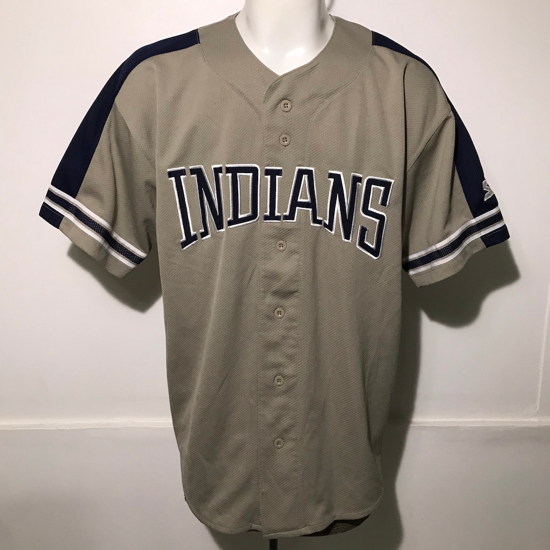 Vintage Cleveland Indians Jersey by Starter L - Etsy