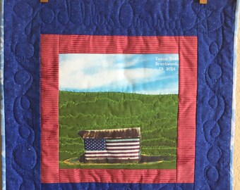 Barn quilt flag | Etsy