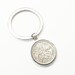 UK Lucky Sixpence Key Chain Heirloom Keyring Gifts for Men Birthday ...
