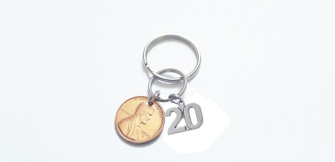 20th Anniversary Gift, 2004 2005 2006 Birthday Present Lucky Penny Key ...
