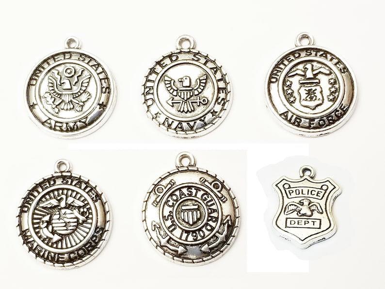 Military Charm Armed Forces Army Navy Air Force Marines Marine - Etsy