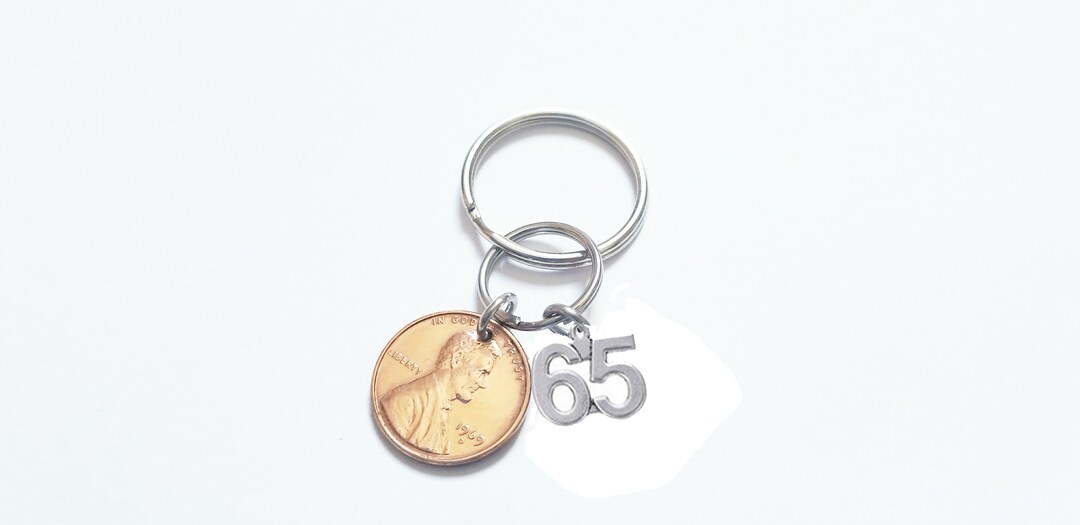 65th Birthday Gift 1959 1960 1961 Penny Key Chain, 1960 Birthday Gift ...