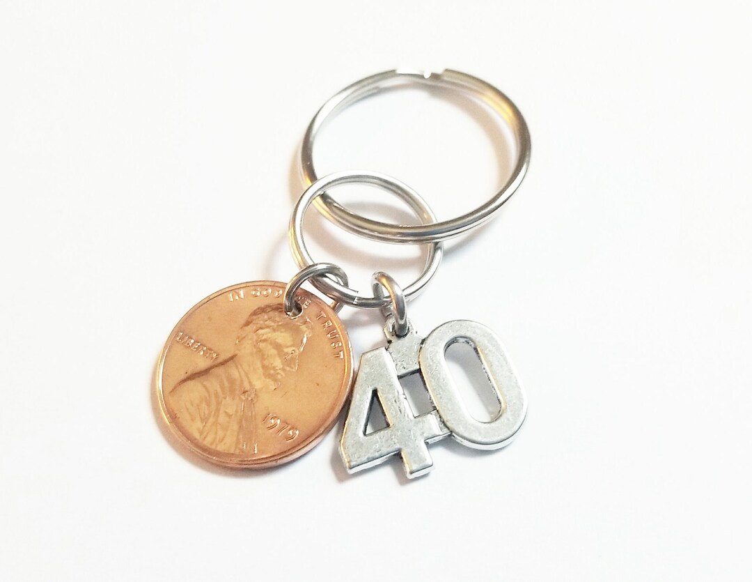 40th Birthday Gift 1985 1986 1987 40th Anniversary Gift, Penny Key ...