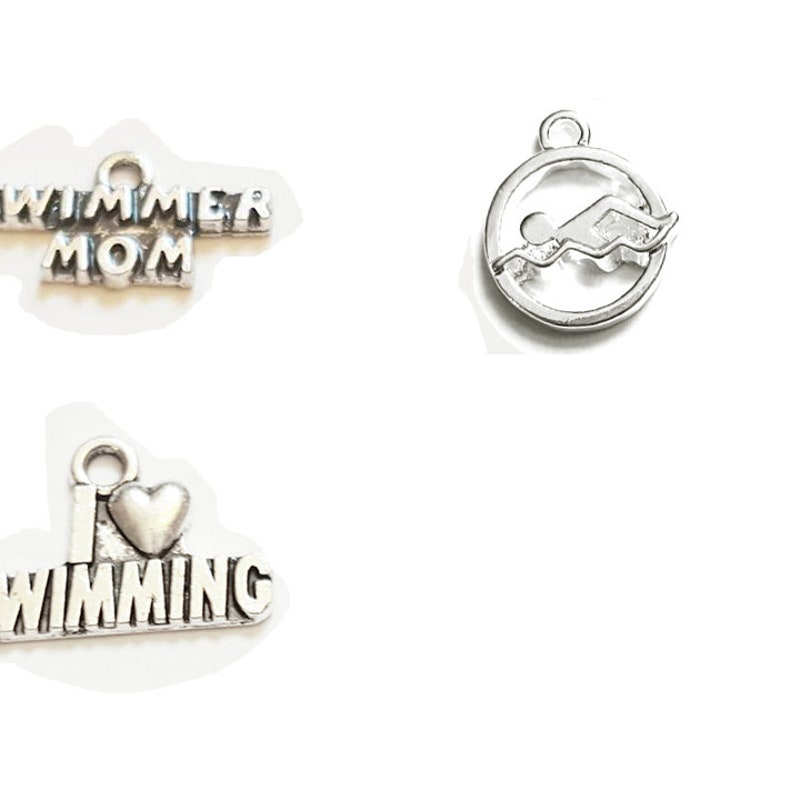 Swimmer Charm - Etsy